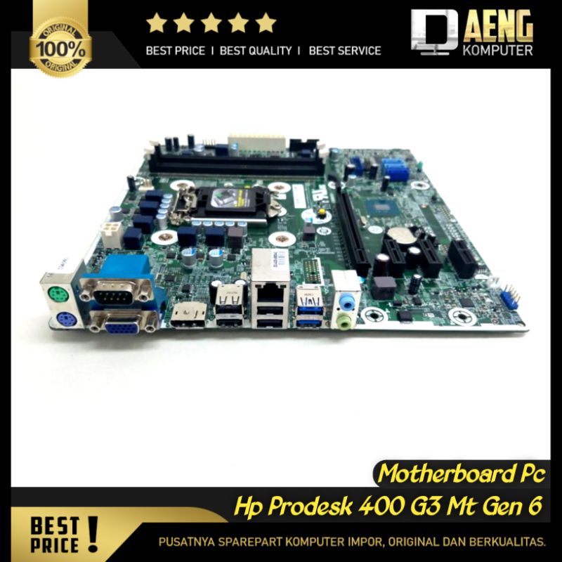 Jual Motherboard Mainboard Mobo PC Built up Hp Prodesk 400 G3 MT Socket ...