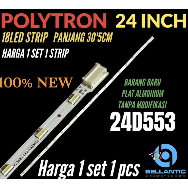 Jual BACKLIGHT TV LED POLYTRON 24INCH 24D553 | Shopee Indonesia