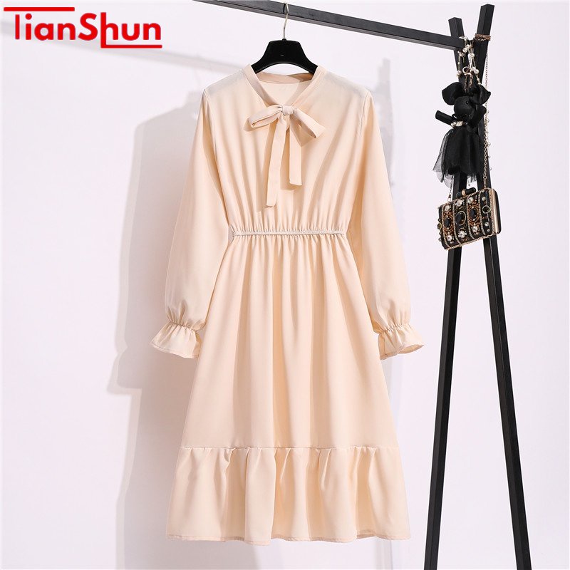 Jual Tianshun Gaun Midi Solid Untuk Wanita Muslimah Busana Panas Gaun ...