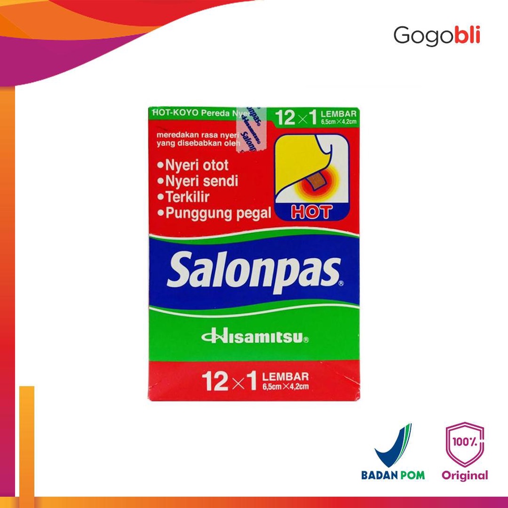 Jual Salonpas Hot 12s (Box isi 10 sachet) | Shopee Indonesia