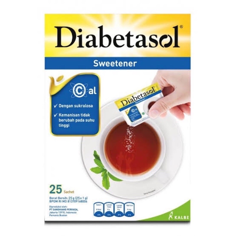Jual Diabetasol 0 Calsweet 25x1.5G (48SC) | Shopee Indonesia