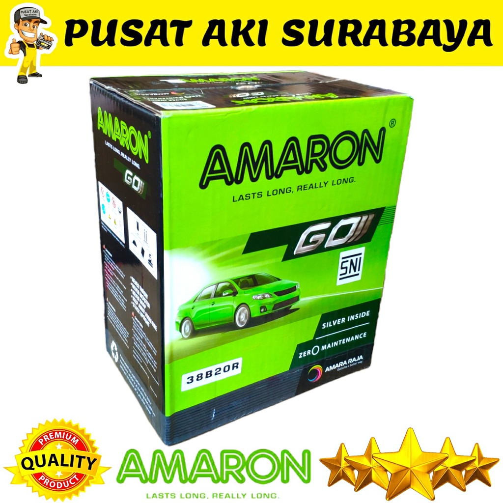 Jual ACCU MOBIL AMARON GO NS40Z 12 VOLT 35 AMPER MOBIL HYUNDAI ATOZ ...