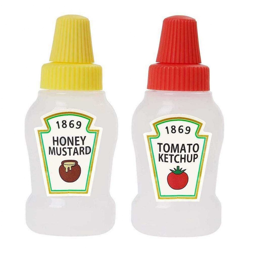 Jual Botol Saos Mini Tomato Ketchip Sauce Bottle 25ml 2PCS - HG25 ...