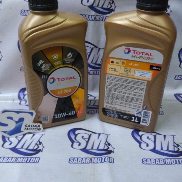 Jual oli mesin total HI-PERF 4T sport+ 10w-40 1L | Shopee Indonesia