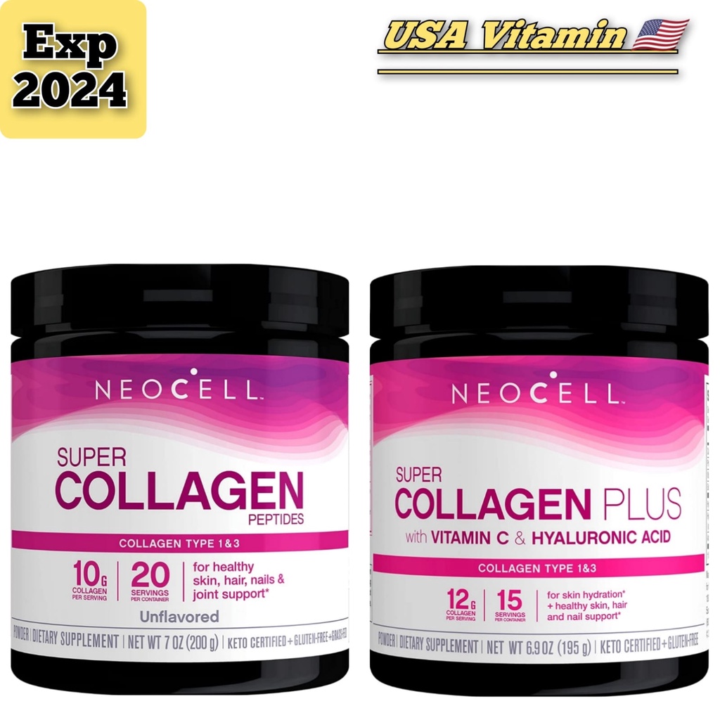 Jual NeoCell Super Collagen Peptides Unflavored Powder / Plus with ...