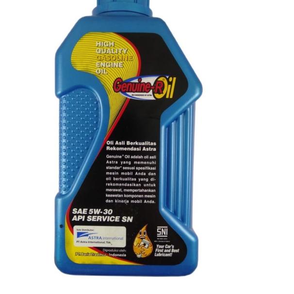 Jual Oli Mesin Daihatsu Astra Genuine R Oil SAE 5W 30 API Service SM 1L ...