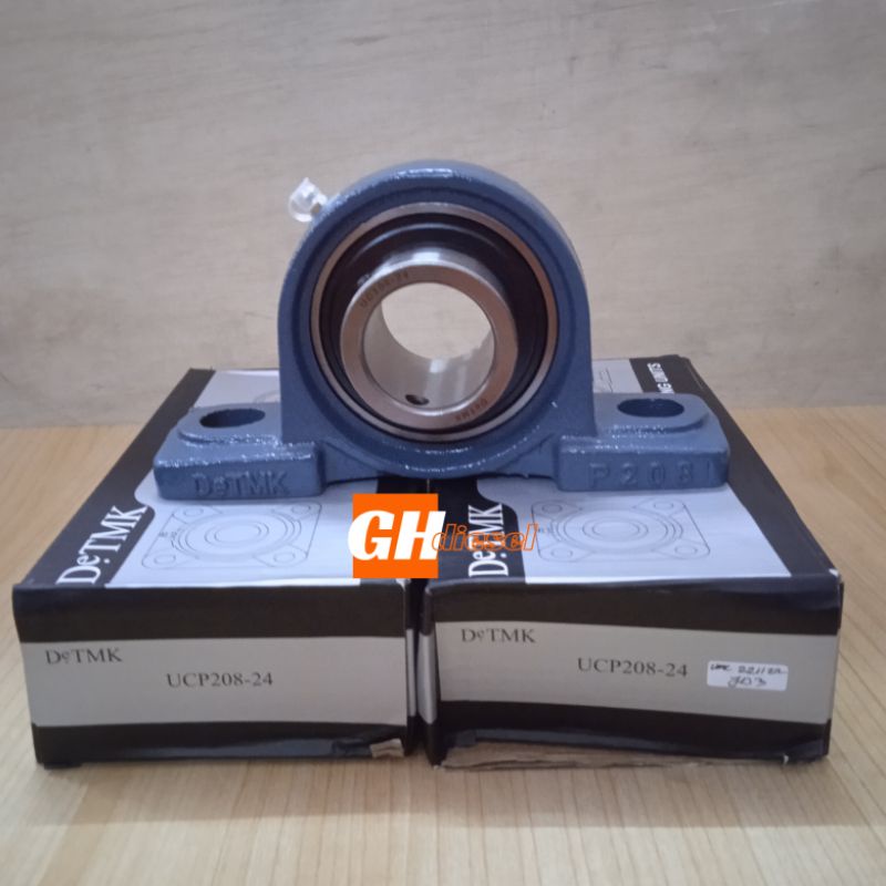 Jual pillow block bearing klaker duduk UCP 208 - 24 as 38 mm merek ASB , DETMK | Shopee Indonesia