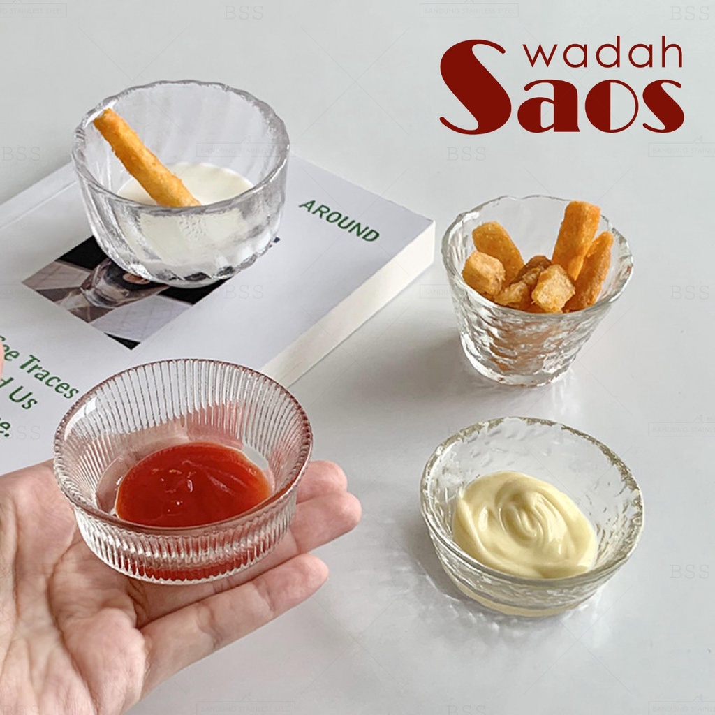 Jual Wadah Tempat Saos Saus Sambal Kaca Teh Ocha Gelas Cangkir Cantik ...