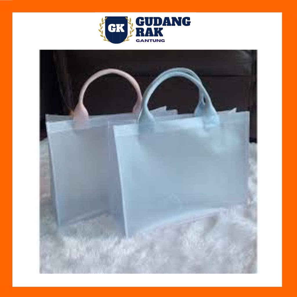 Jual Tas Hampers Murah Mika/PVC Doff Tebal Besar Dan Sedang Mika O,25A ...