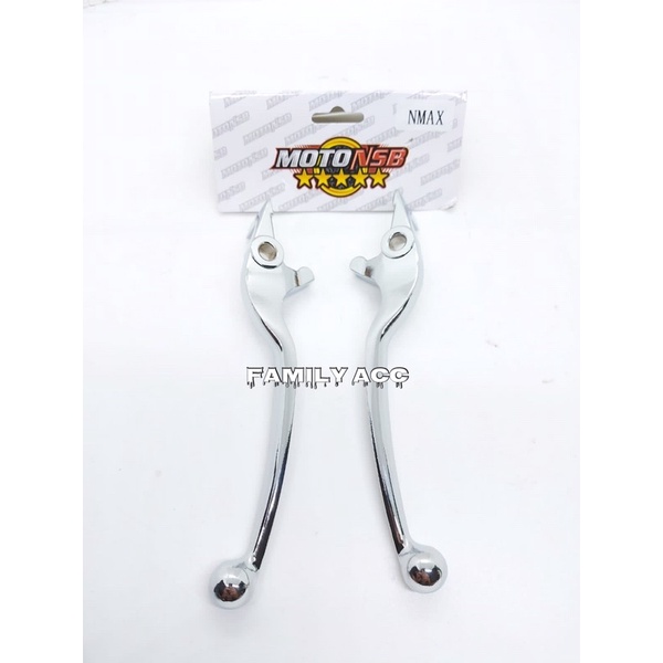 Jual HANDLE REM SET KIRI KANAN CHROME MOTOR NMAX OLD / NMAX NEW 2020 ...