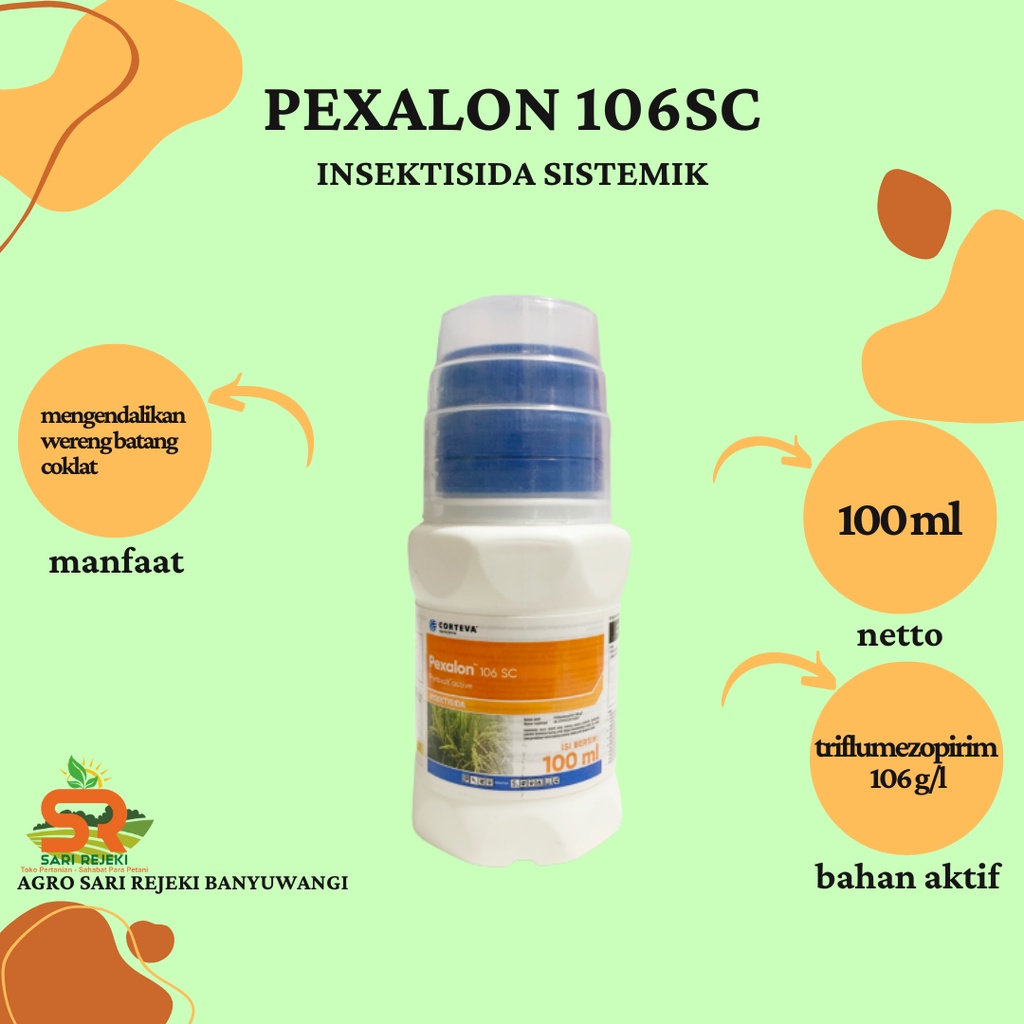 Jual PEXALON 106SC 100ML INSEKTISIDA PEMBASMI WERENG & KUTU KEBUL ...