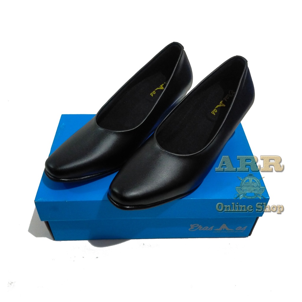 Jual Sepatu Persit Wedges Hitam Formal seragam PSH | Shopee Indonesia