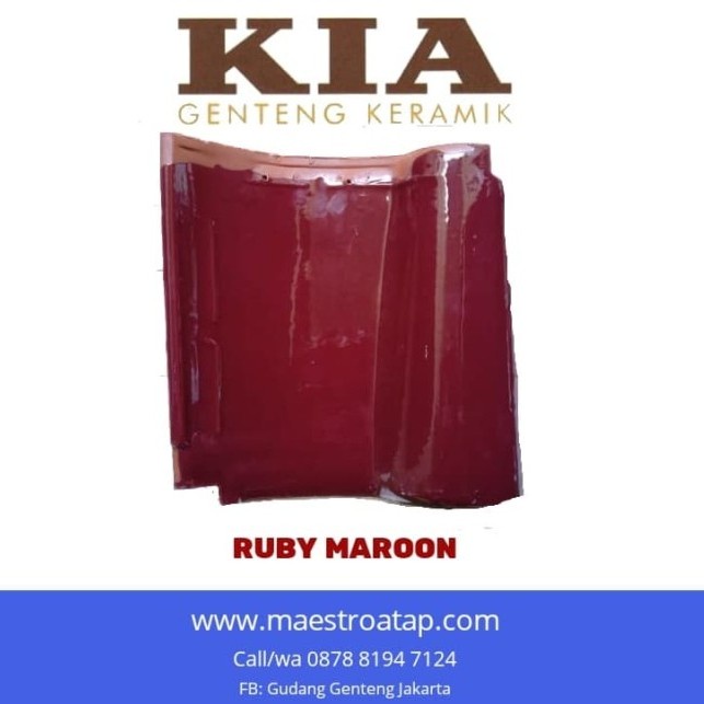 Jual Paketan genteng KIA ruby maroon | Shopee Indonesia