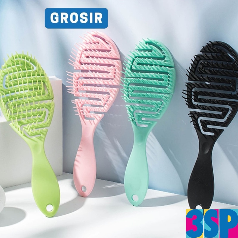 Jual 3SP | SR15 Sisir Rambut Wanita Anti Rontok Kusut Sisir Besar ...