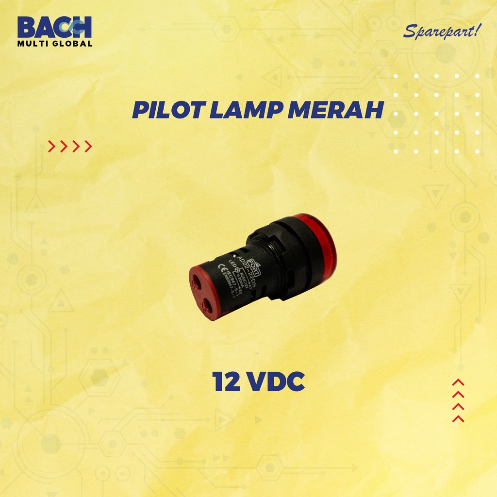 Jual Pilot Lamp 12 VDC Merah | Shopee Indonesia