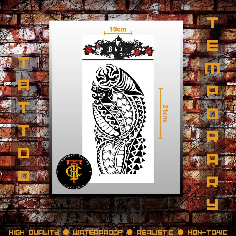 Jual (Bali Tattoo Creative) Tato temporer motif bunga tulisan symbol ...
