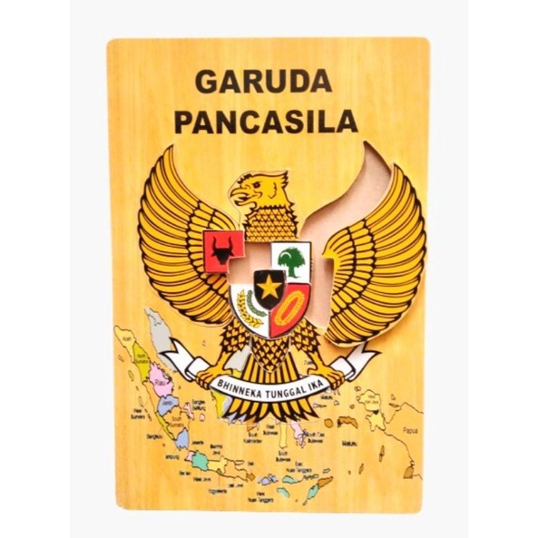 Jual Puzzle Anak Edisi Garuda Pancasila Mainan kayu | Shopee Indonesia