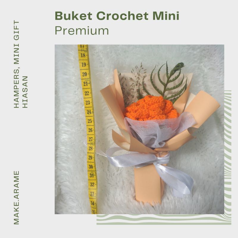 Jual Mini Buket/Bunga Rajut/buket bunga mawar/bouquet mini flower/Buket ...