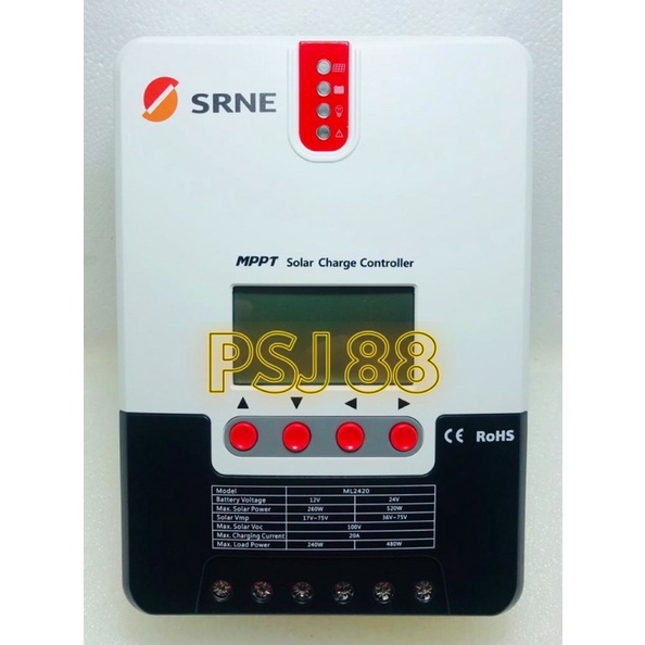 Jual SRNE Real MPPT Solar Charge Controller 20A ML2420 Auto 12V/24V SCC MPPT 20A | Shopee Indonesia