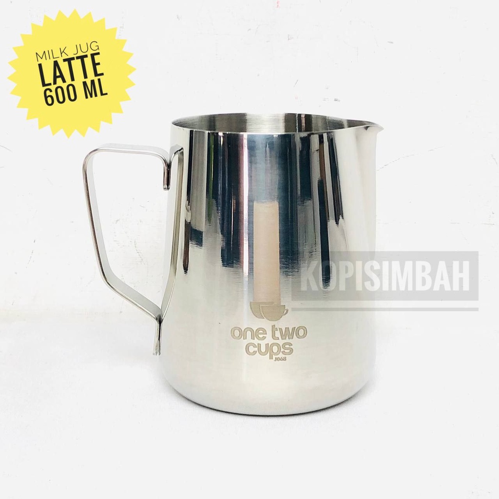Jual Milk Jug Coffee Latte 600 ml Stainless Steel Polos Milkjug Pitcher ...