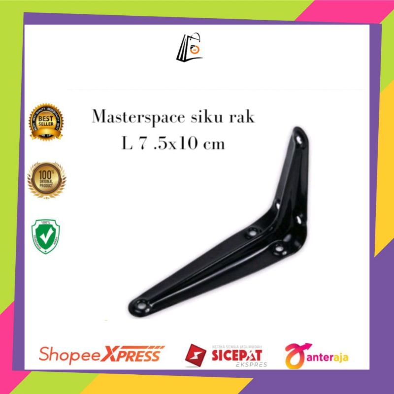 Jual Ace - Masterspace Siku Rak L 7,5 x 10 cm - Hitam/Siku Rak/siku ...