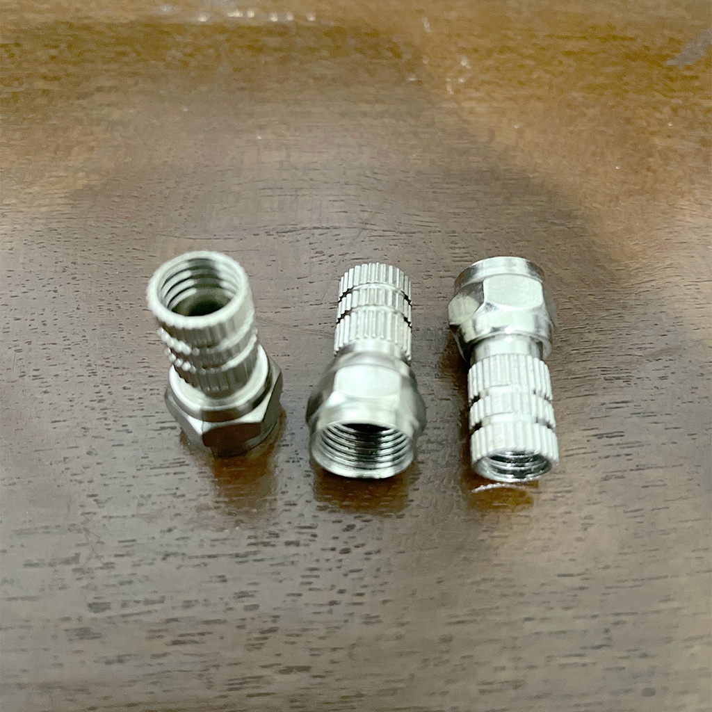 Jual Jek Konektor TV F Drat F 5C Jack Connector Antena CCTV Ulir Besi ...