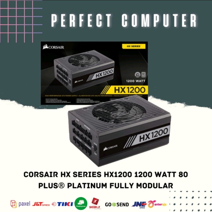 Jual Corsair HX Series HX1200 1200 Watt 80 PLUS Platinum Fully Modular ...