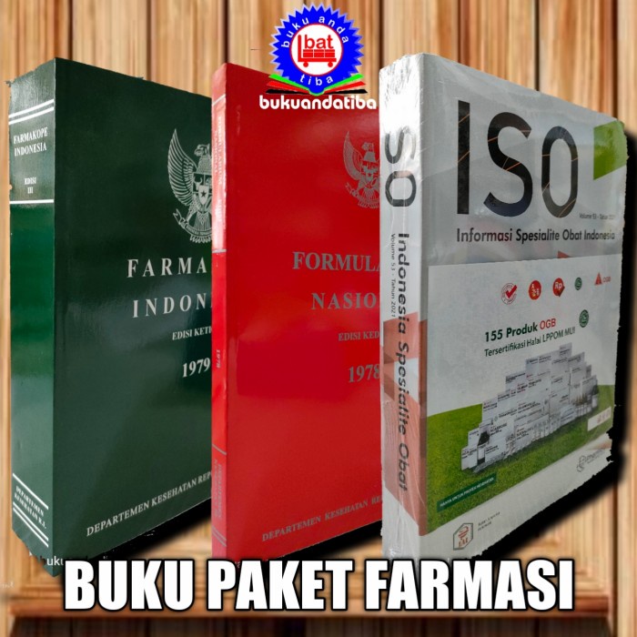 Jual PAKET BUKU FARMASI - ISO - FARMAKOPE - FORMULARIUM NASIONAL - DEPKES | Shopee Indonesia
