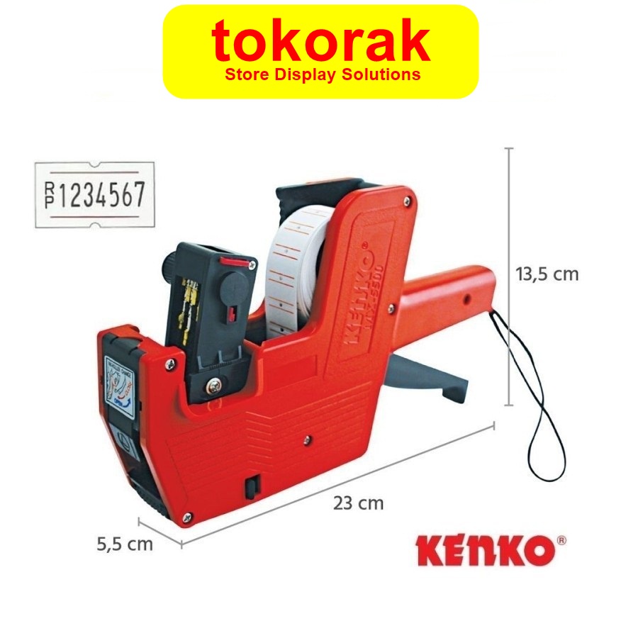 Jual PRICE LABELLER MX-5500 1 BARIS KENKO - MESIN ALAT LABEL HARGA 1 ...