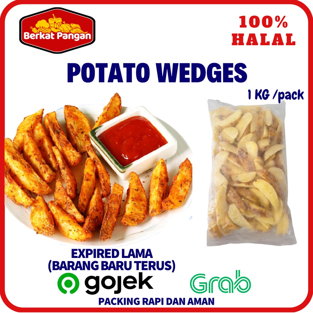 Jual Kentang Goreng Potato Wedges 1 kg | Shopee Indonesia