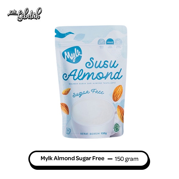 Jual Mylk Almond Sugar Free 150gr - Susu Kacang Almon Bubuk Tanpa Gula ...