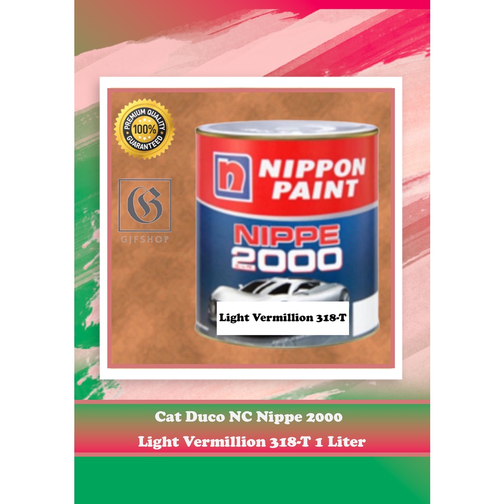 Jual Cat Duco NC Nippe 2000 Light Vermillion 318-T 1 Liter | Shopee Indonesia