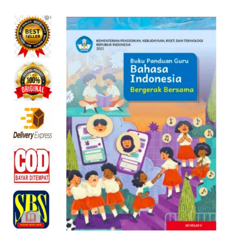 Jual BUKU PANDUAN GURU BAHASA INDONESIA BERGERAK BERSAMA SD KELAS 5 KURIKULUM MERDEKA | Shopee ...