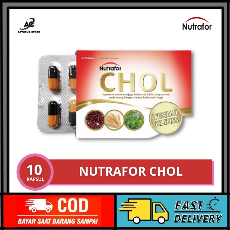 Jual Nutrafor Chol Penurun Kolestrol 1 Blister Isi 10 Kapsul / Obat ...