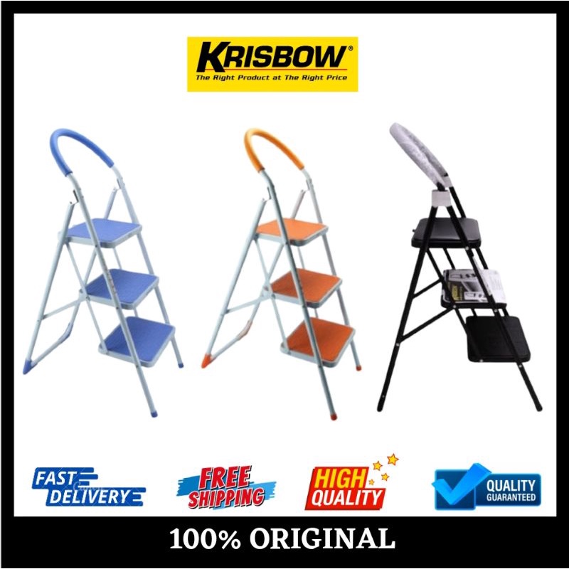 Jual Krisbow Tangga lipat 3 tingkat Tangga portable | Shopee Indonesia