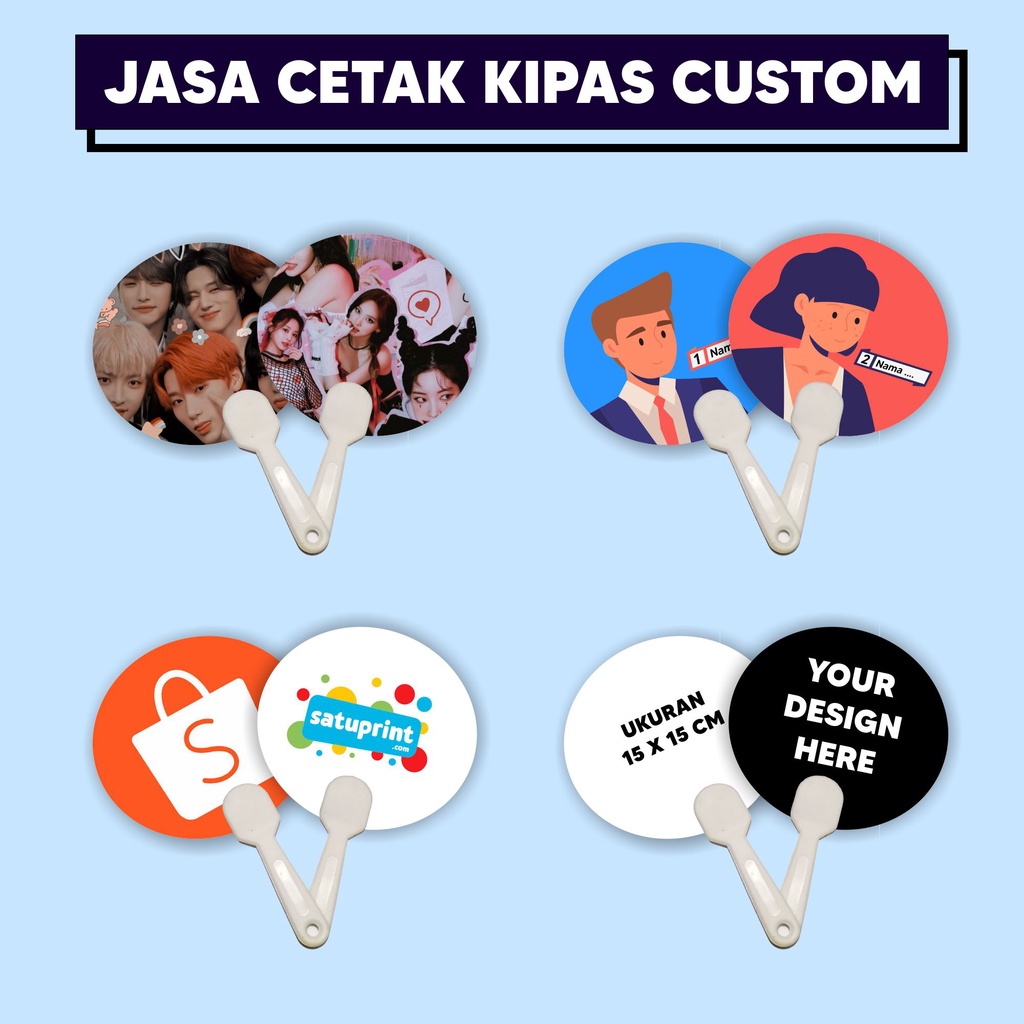 Jual cetak Kipas custom, kipas souvenir, kipas desain suka - suka ...