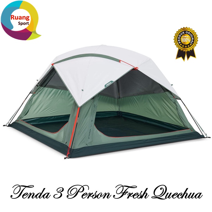 Jual Tenda Camping 3 Person Quechua Skylight Fresh Tenda Kemah 3 Orang ...