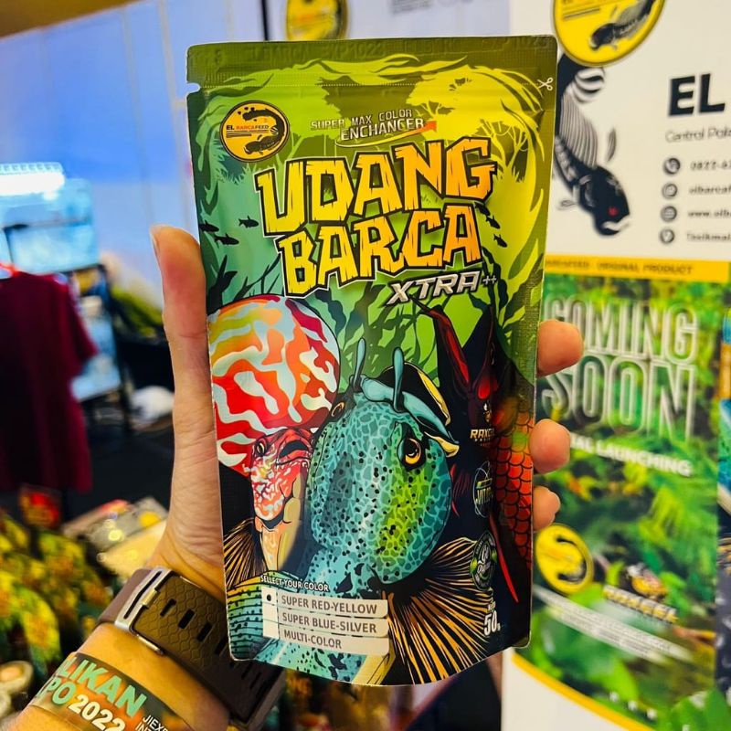 Jual udang el barca pro ++ 30 gram ( super red yellow colour enhancer ...