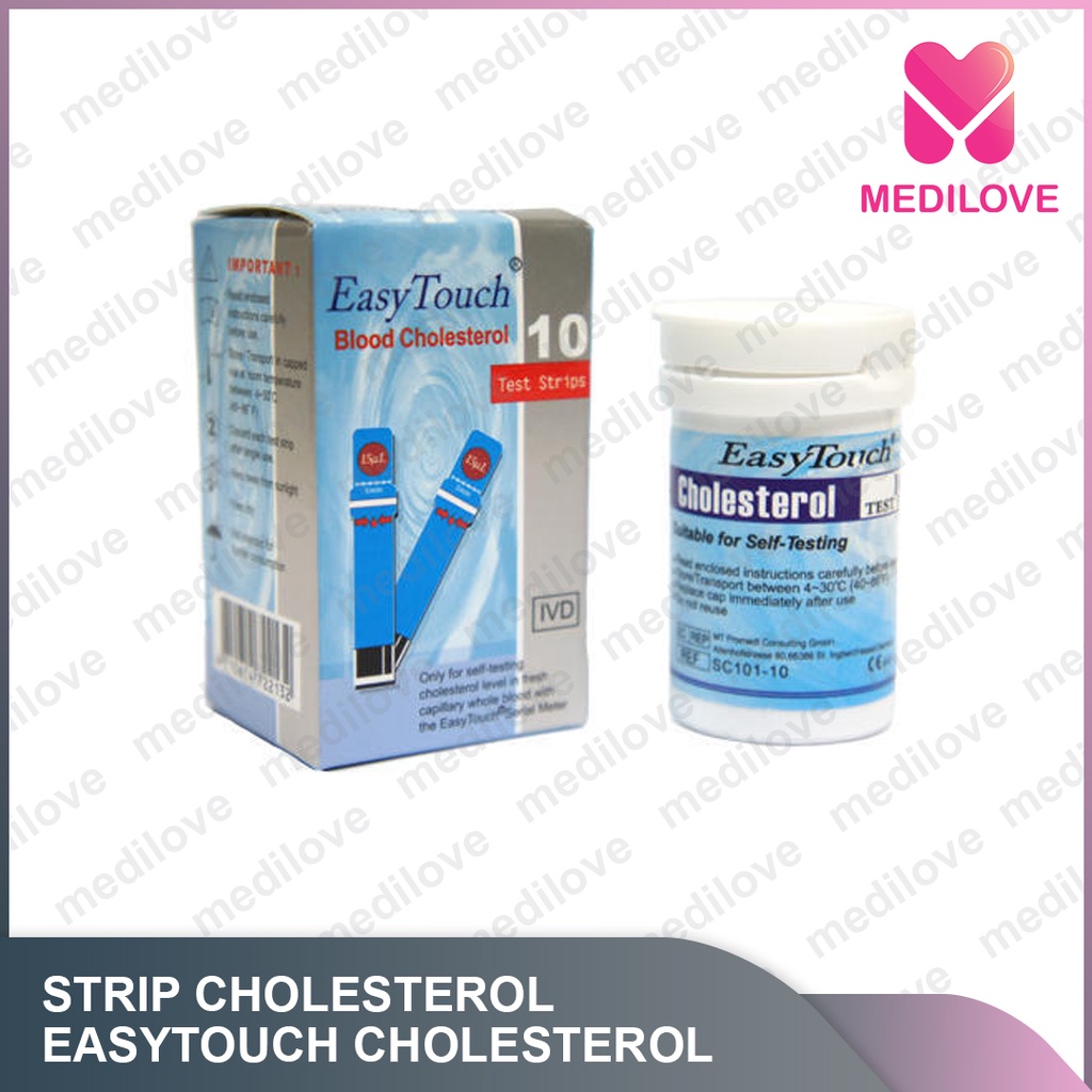 Jual Easytouch Cholestrol Test Strip Kolestrol Refill Isi 10 Easy Touch ...