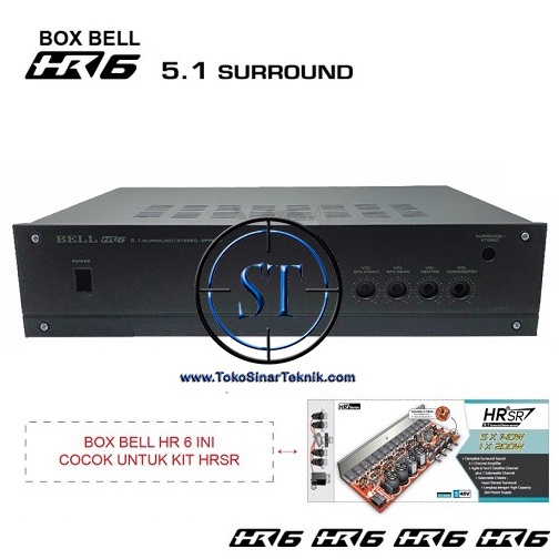 Jual BOX HR-6 HR6 HR 6 STEREO HRSR 5.1 POWER TONE AMPLIFIER AUDIO ...