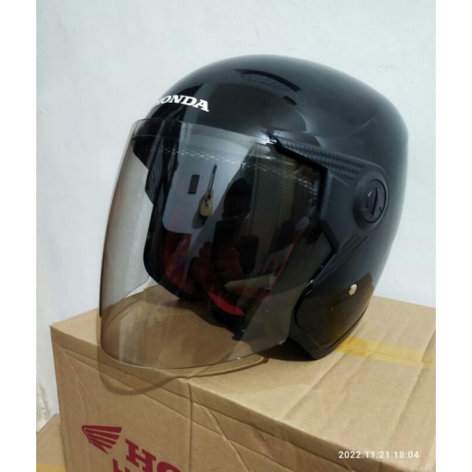 Jual ORIGINAL HELM HONDA PCX MODEL CENTRO RETRO HALF FACE | Shopee ...