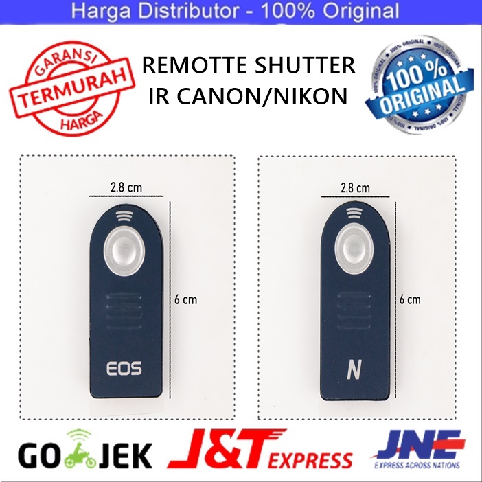 Jual Wireless IR Camera Remote Controller for Canon/Nikon Camera ...