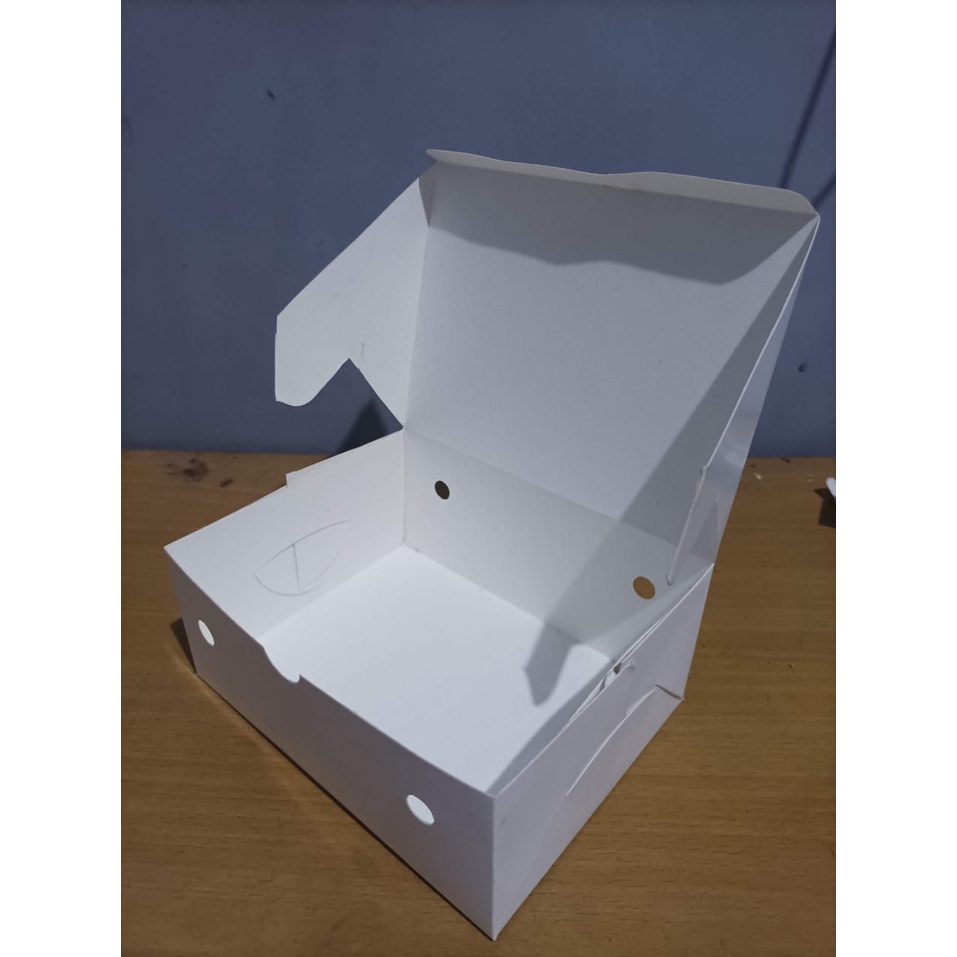 Jual Dus Fried Chicken Polos (isi 30 lembar) / Dus Snack Polos 16cm x ...