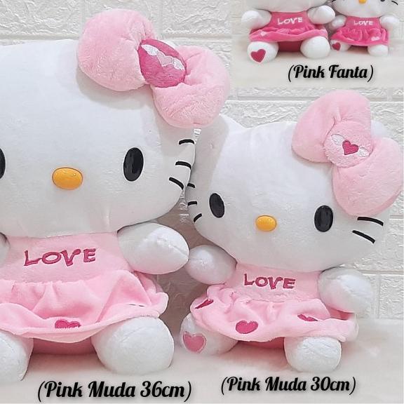 Jual Boneka Sitting Hello Kitty Angel 30cm Lucu - Pink, Small/30cm ...