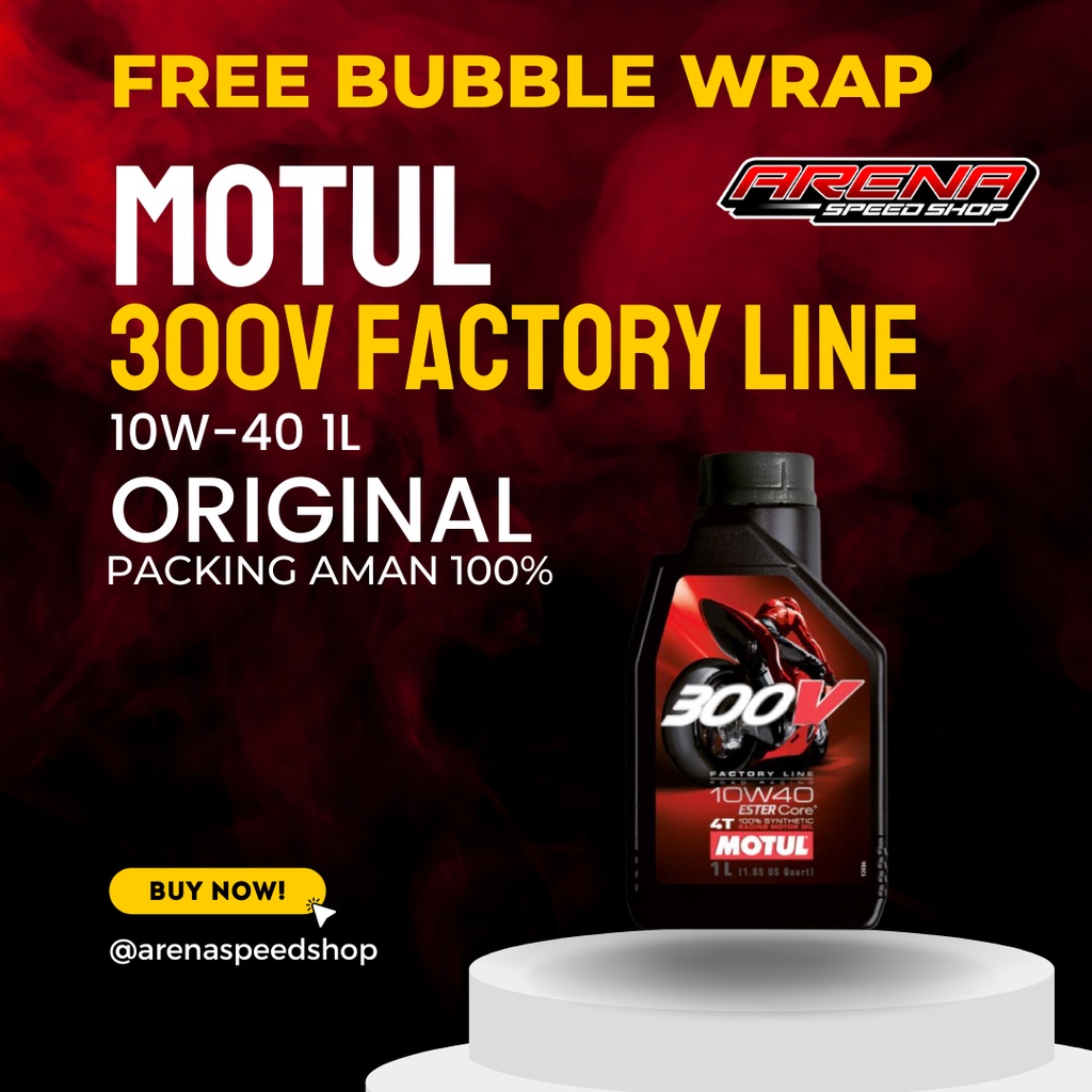Jual MOTUL 300V 10W40 ESTER CORE 100% Synthetic 1L Road Racing Oil Original | Shopee Indonesia