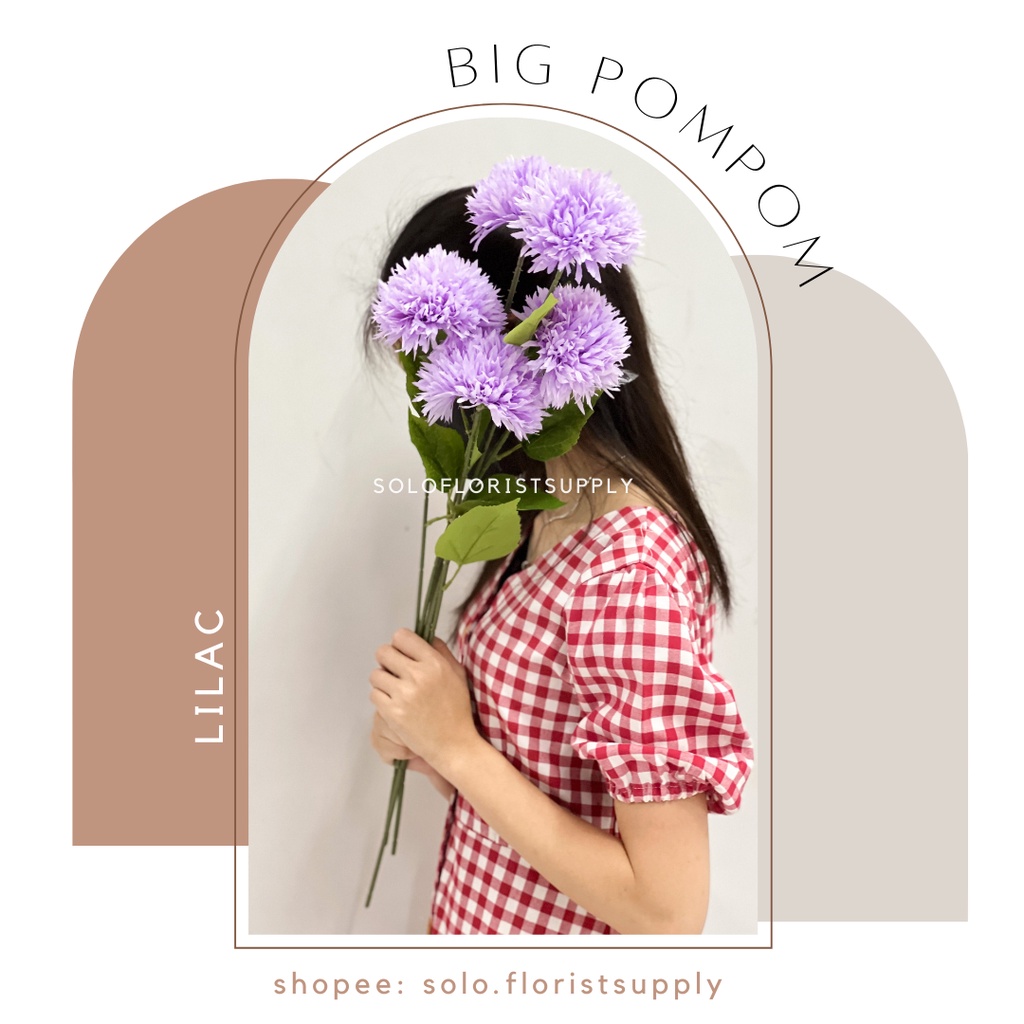 Jual BIG POMPOM Artifisial Bunga Palsu Bunga Sutra Dandelion Bunga ...