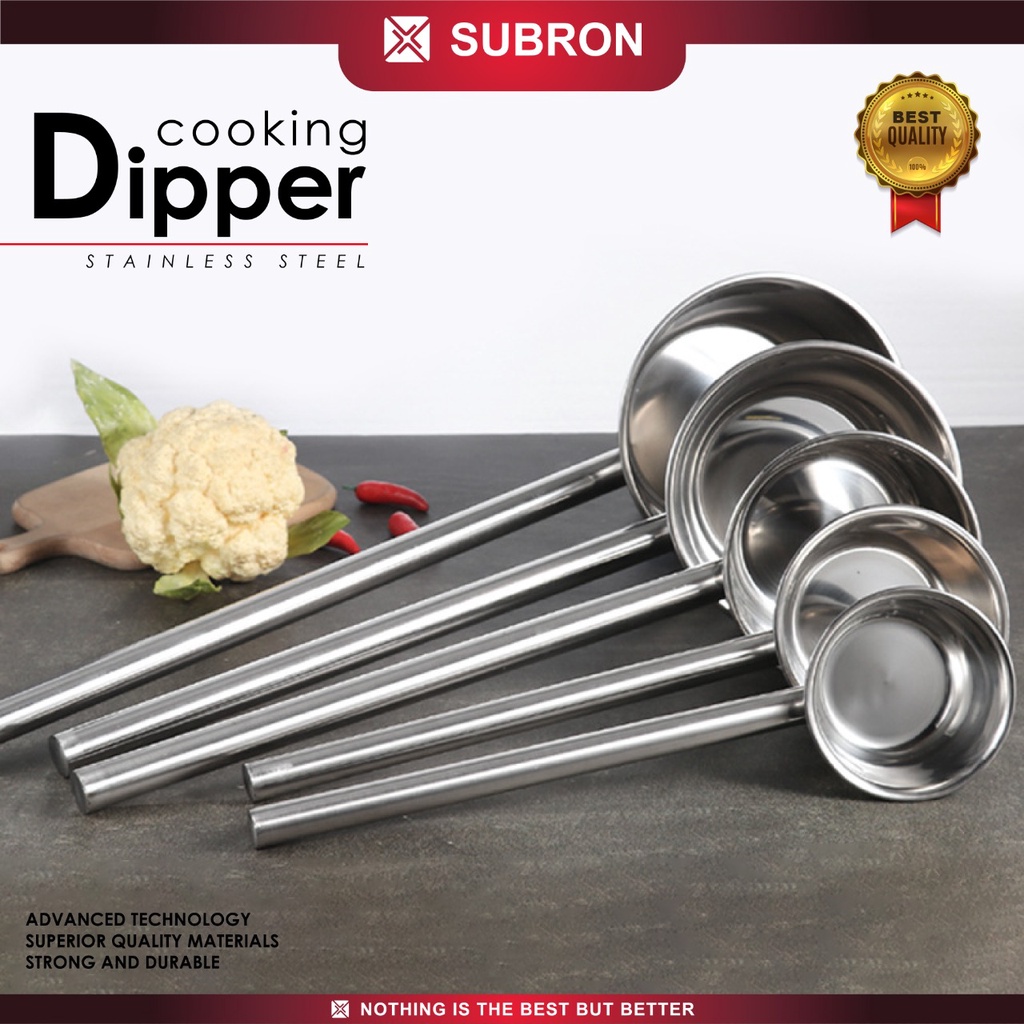 Jual SUBRON Cooking Dipper Gayung Panci Masak Air Kuah Stainless Gagang ...
