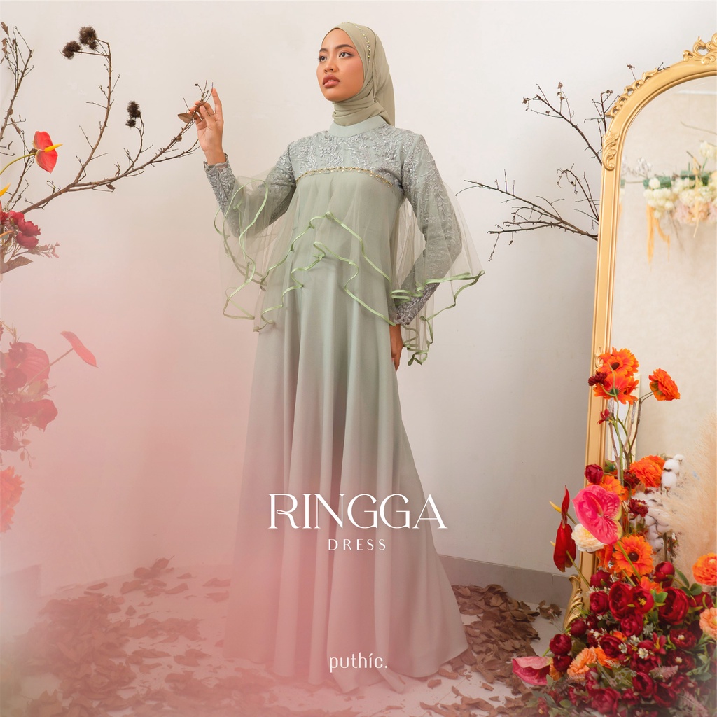Jual PUTHIC - RINGGA DRESS||PRE ORDERRRR|| DRESS ONE SET DRESS HIJAB GAUN HIJAB WISUDA||PRE ...