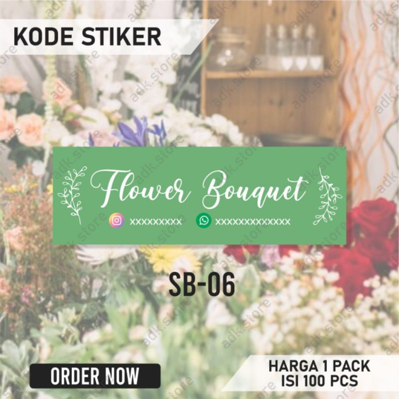 Jual [1 PACK] STIKER BOUQUET | STIKER LABEL BUKET | STIKER LABEL ...