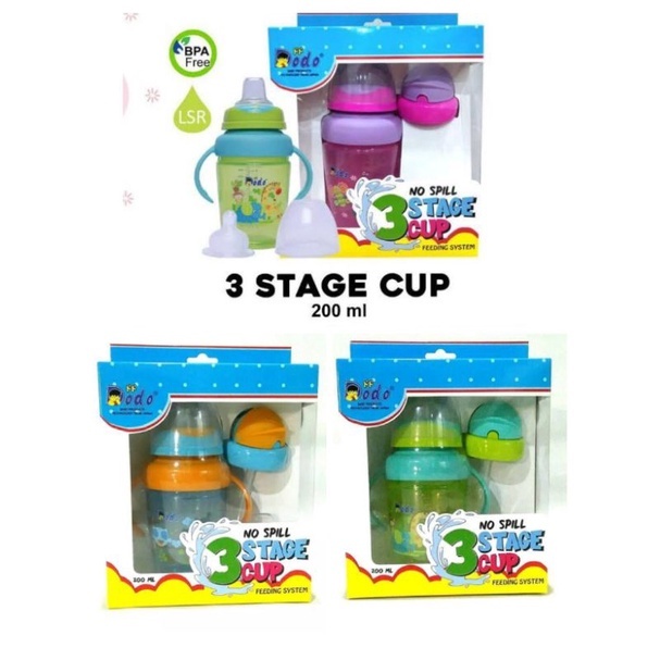 Jual Botol Minum 3 Stage Cup New Produk Dodo 200ml/Botol Minum Anak NEW ...